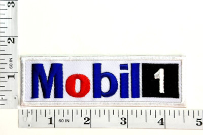 Embroidered Patch - Mobil 1 - Racing - Oil - Gasoline - NEW - Iron-on ...