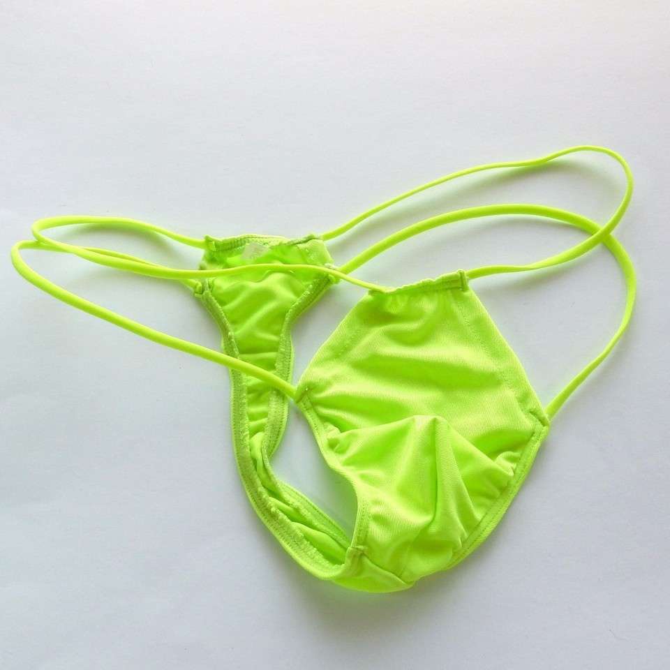 K3721 Mens Sexy Thong Double waist Strings Swimsuit Fabric | eBay