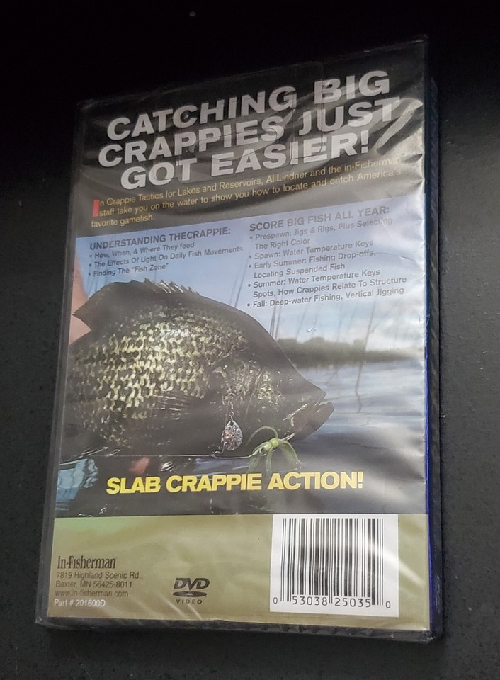 In-Fisherman Crappie Tactics For Lakes & Reservoirs (DVD) Good With ...