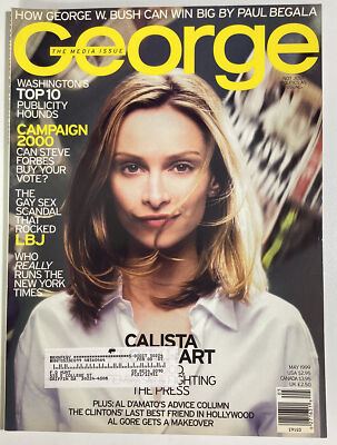 George Magazine JFK Jr 1999 Calista Flockhart Clinton Gore Bush Forbes ...