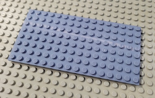LEGO Sand Blue 8x16 Building Plate Piece | eBay