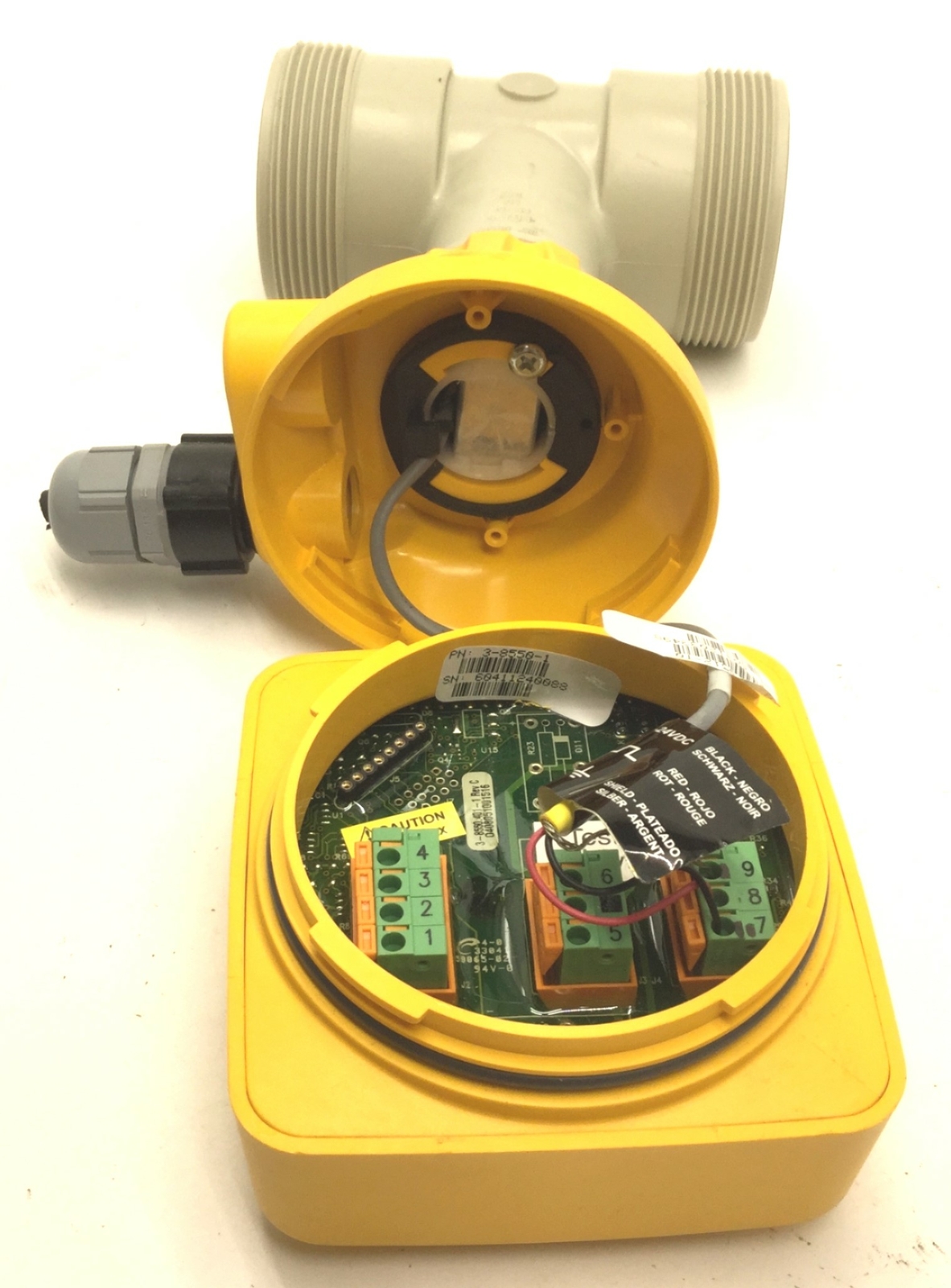 Signet 2537 Paddlewheel Flow Sensor, Operating Range: 0.3 to 20ft/s, w ...