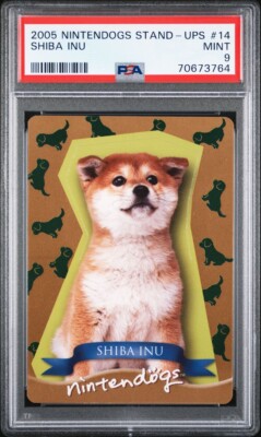Shiba Inu 2005 Nintendogs Stand-Ups #14 Rookie Card RC PSA 9 Mint POP 1 ...