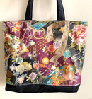 Handmade Floral Print Big Tote Bag Yancha by Shuko Akune USA New | eBay