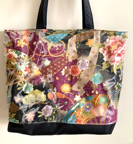 Handmade Floral Print Big Tote Bag Yancha by Shuko Akune USA New | eBay