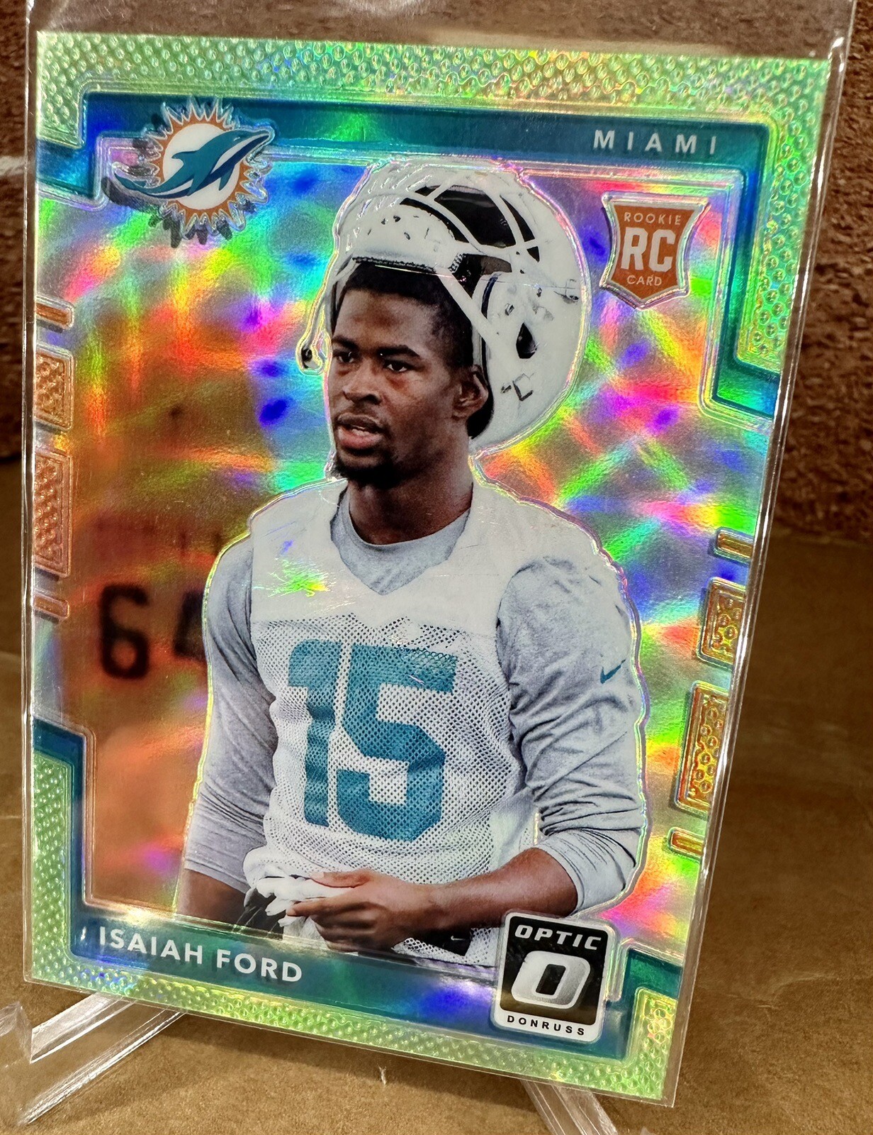 2017 Donruss Optic “Lime Green” Prizm - Isaiah Ford - Rookie - Dolphins ...