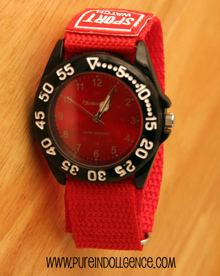 Sport Watch - Nylon band Red - Unisex | eBay Australia