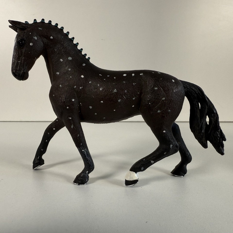 Black Hanoverian Dressage Horse Toy Model Schleich 42541 - 2017 Retired ...