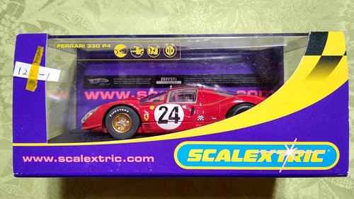 122-1 Scaleextric Scalextric Slot Car 1/32 Ferrari 330 P4 Le Mans 1967 ...