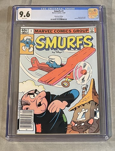 Smurfs #1 CGC 9.6 White Pages (1982, Marvel Comics) Newsstand New Case ...