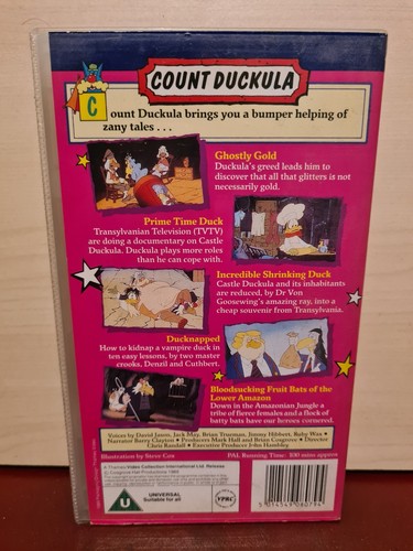 The Count Duckula Bumper Special - PAL VHS Video Tape (T242) | eBay UK