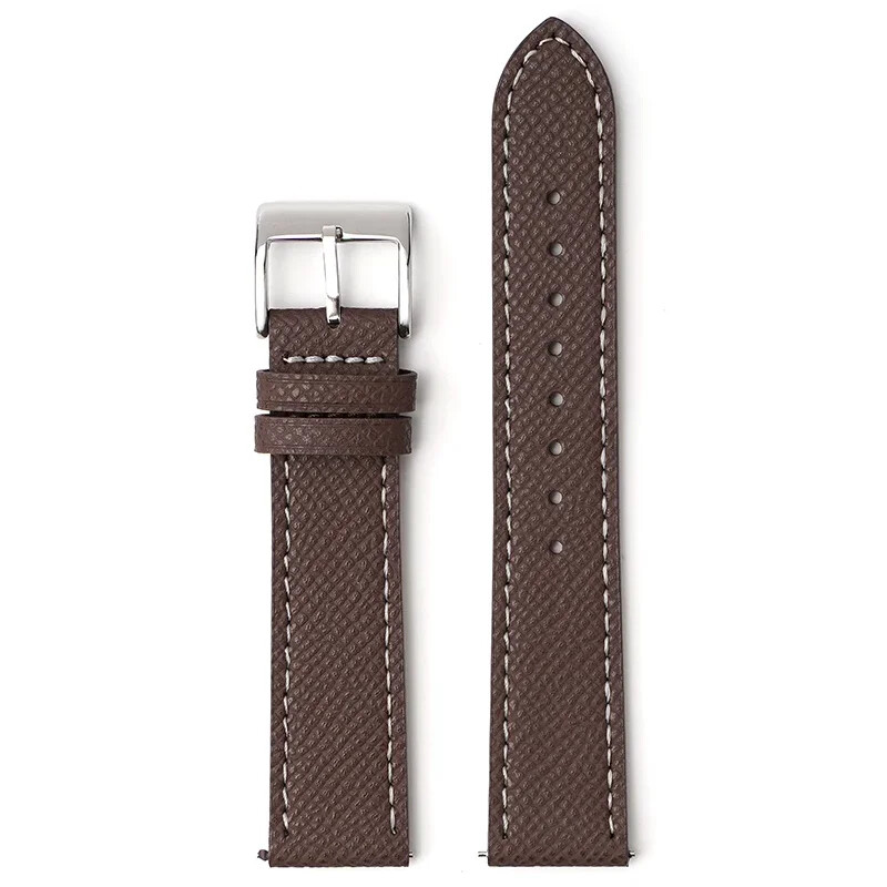 Stitching Genuine Leather Watch Band 20mm 22mm 18mm Vintage Cowhide ...