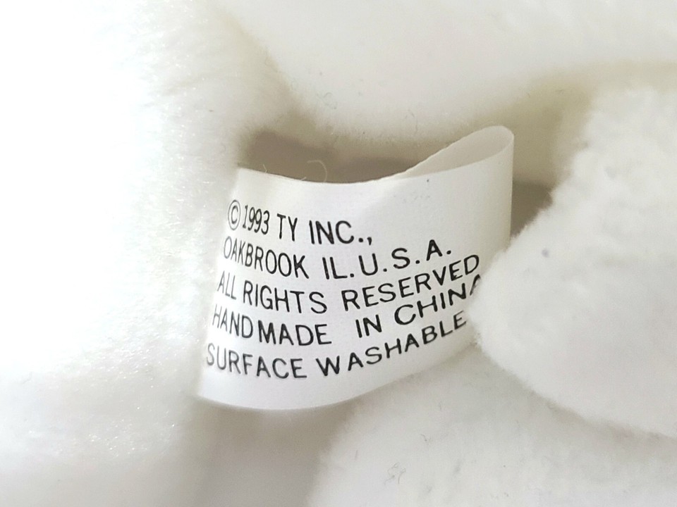 Ty Beanie Baby Babies Rare 3rd 1st Gen Tag Chilly TBB Authenticated ...