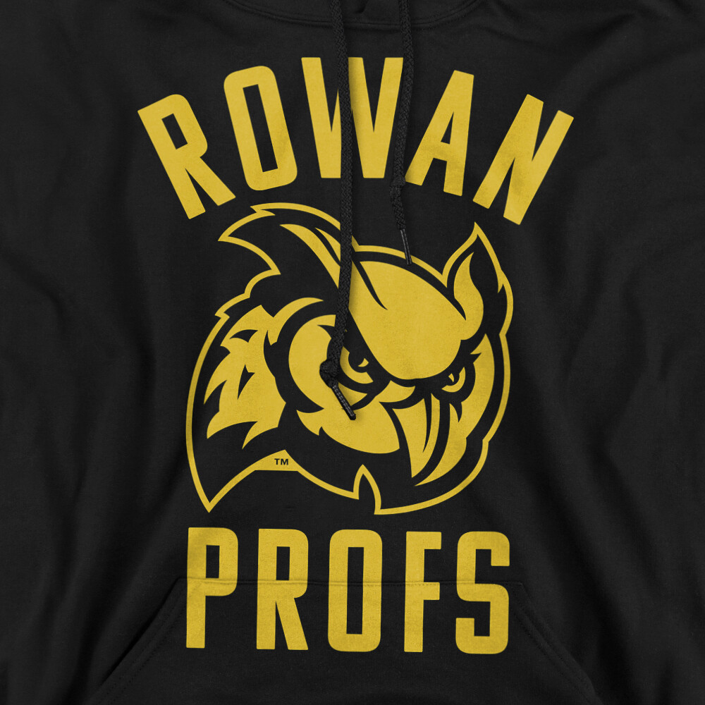 Rowan University Adult Pullover Hoodie One Color Logo, Black, S-3XL | eBay