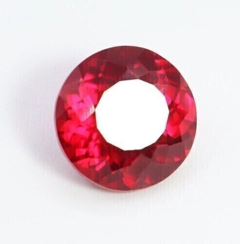 GIE Certified 15 Ct Natural Round Shape Flawless Burmese Red Ruby Loose ...