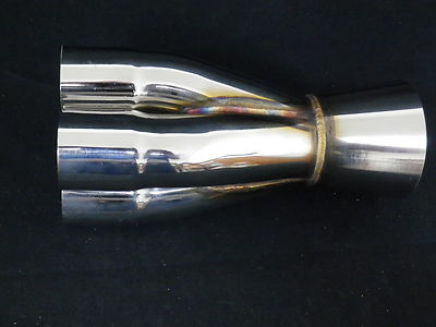 EXHAUST MERGE COLLECTOR 4 X 1 3/4 1 X 3.5 INCH STAINLESS STEEL POLISHED ...