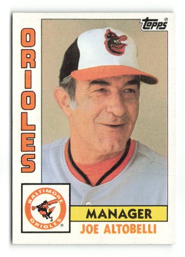 1984 Topps Joe Altobelli #21 Manager Baltimore Orioles Baseball Card | eBay