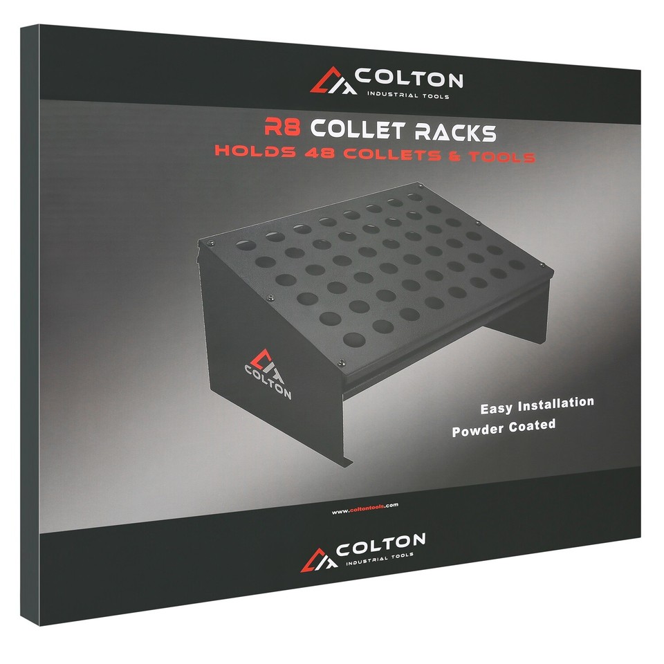 Colton Industrial 20123 | 48 Slot R8 Collet Rack for Bridgeport | eBay
