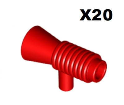Lego ® Lot 20 Accessoire Minifig Lampe Rouge Torche Megaphone Red 4349 ...