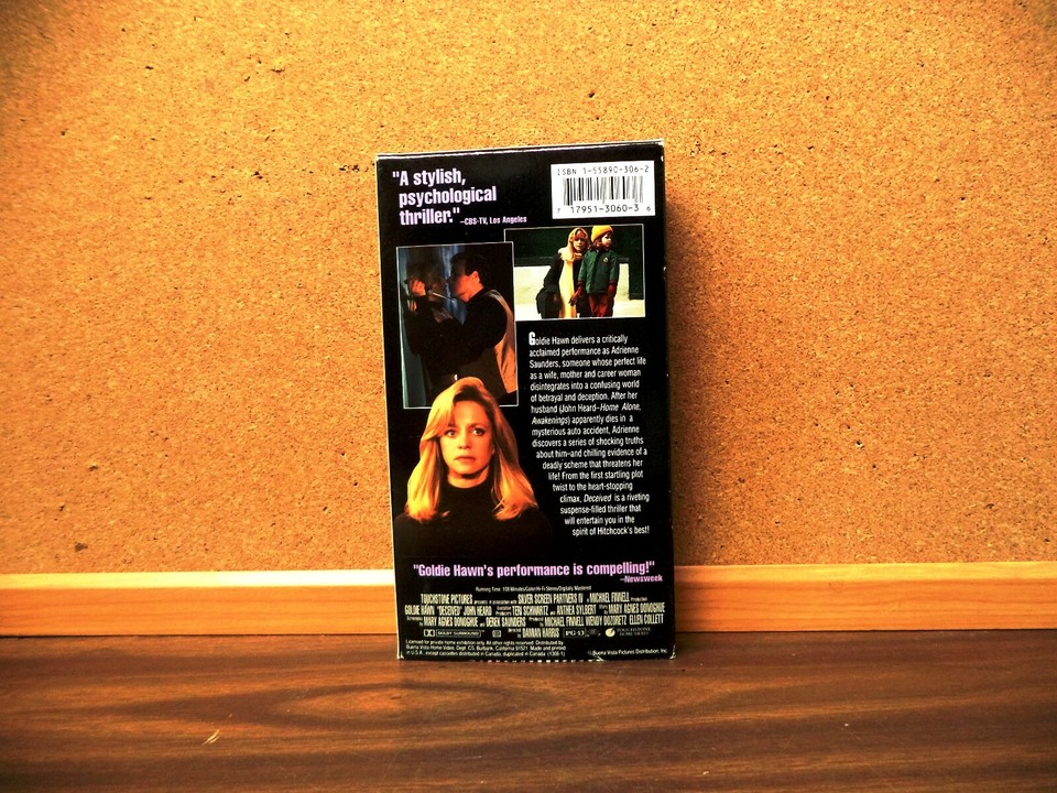 Deceived (VHS 1992) Goldie Hawn, John Heard, Damian Harris, Horror ...