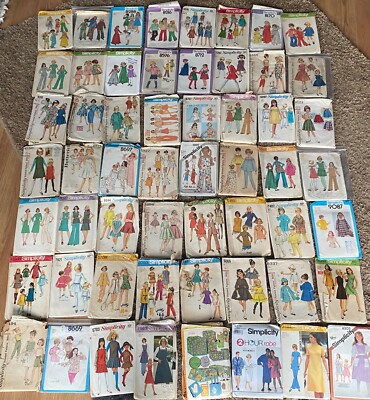 Lot of 99 Vintage Sewing Patterns lots of custom patterns & misc. | eBay