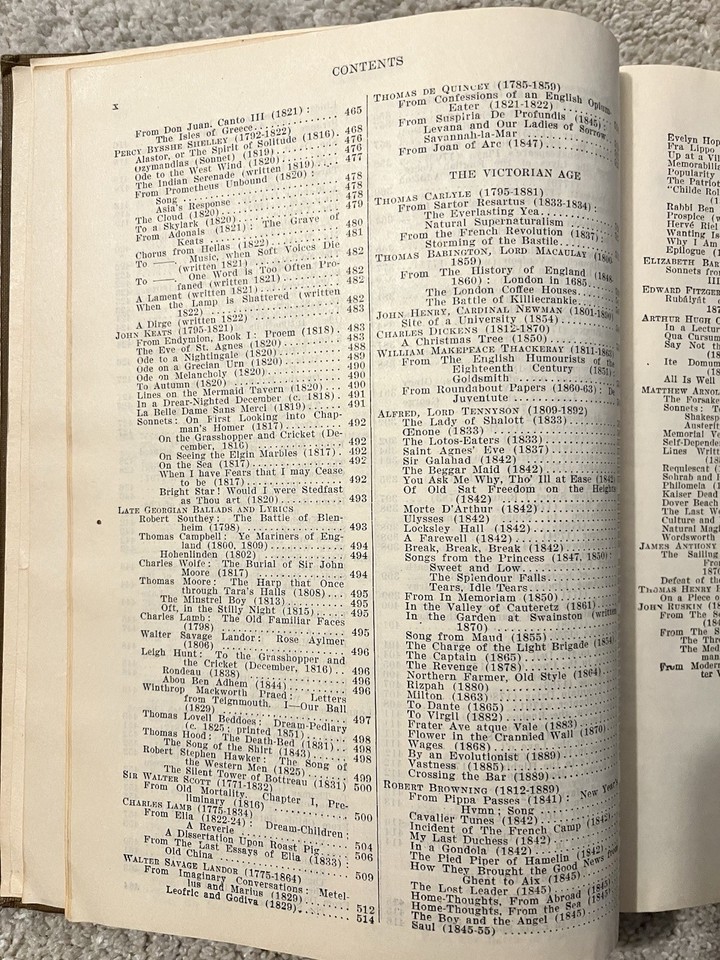Antique 1910 Twelve Centuries of English Poetry & Prose Book by ...