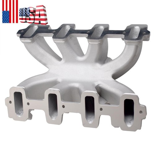 Satin Aluminum Cathedral Carb Intake Manifold For Gen III LS1/LS2 RPM ...