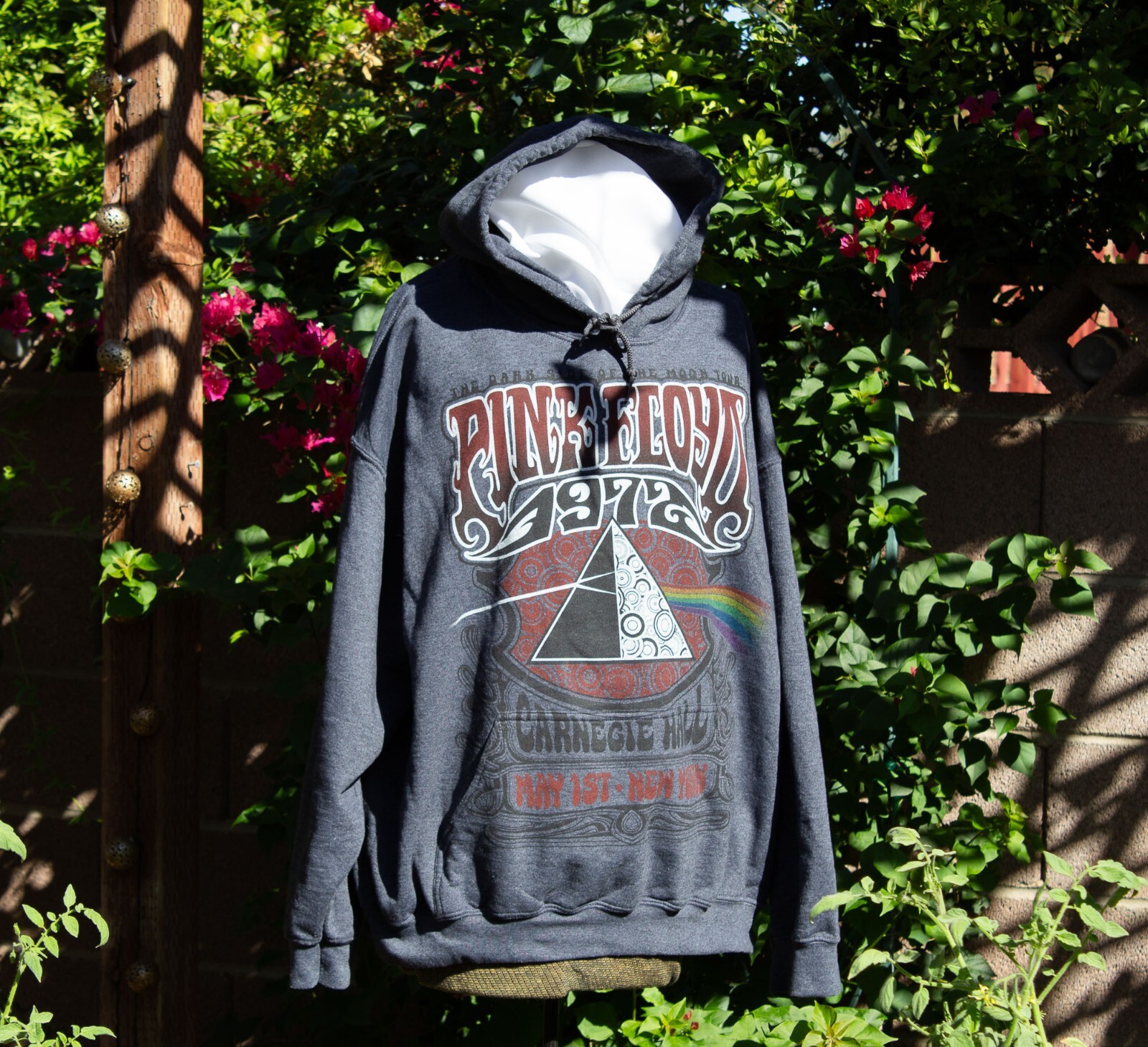 Pink Floyd Pull Over Sweatshirt Carnegie Hall 1972 XL | eBay