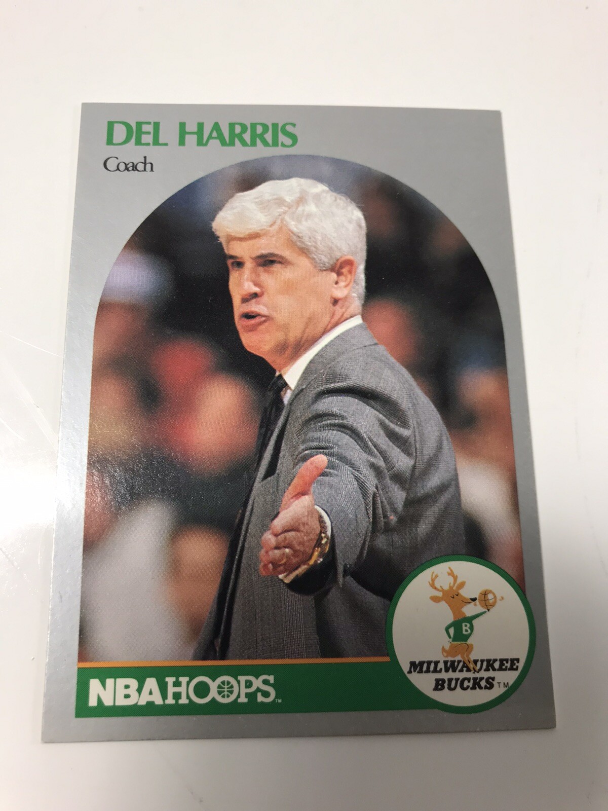 1990 Hoops Del Harris basketball card NBA Milwaukee Bucks #319 Coach ...