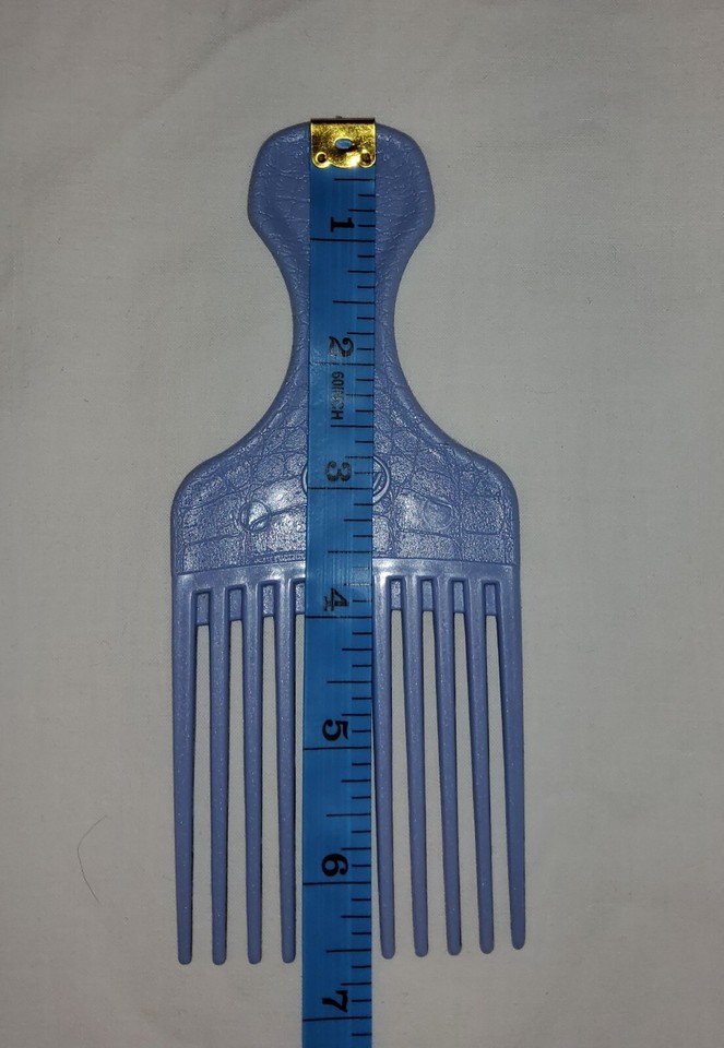 Vtg Blue Goody Comb Hair Pick Lift, Crocodile Texture, Retro Hair Care ...