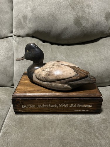 DUCKS UNLIMITED TOM TABER RARE BLUEBILL DUCK BOX! | eBay