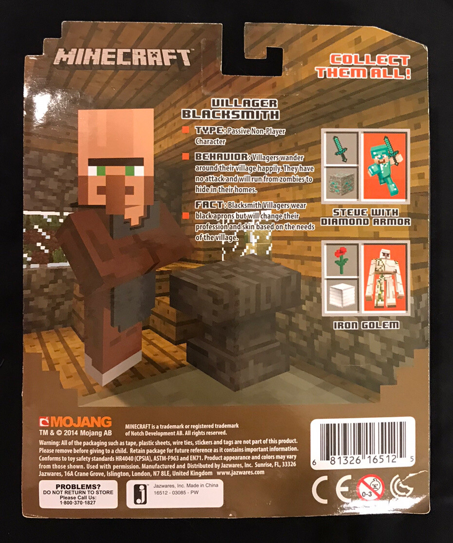 Minecraft Papercraft Villager Blacksmith