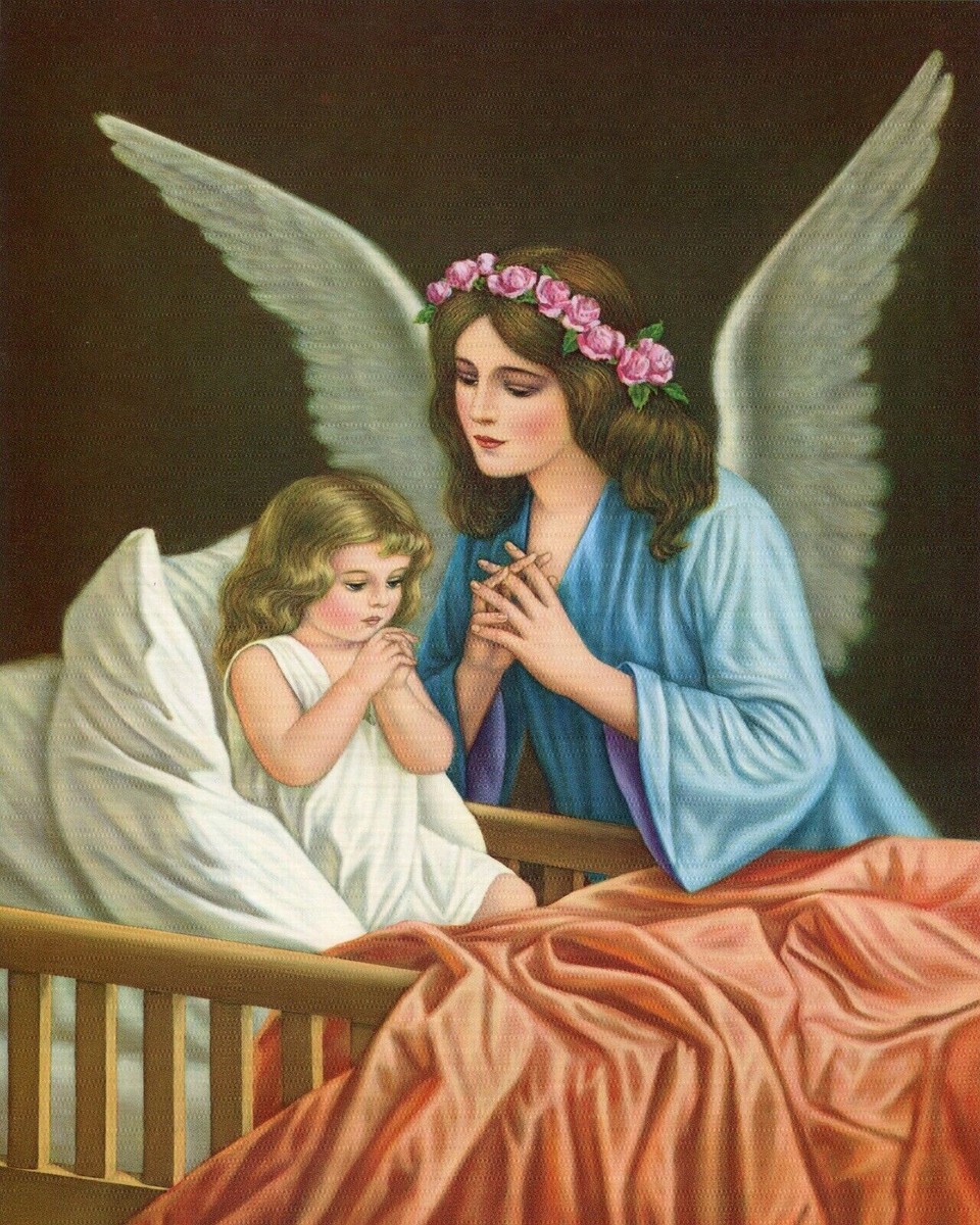Female Guardian Angel Designs Guardian Angel With Girl, Medium Icon