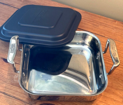 All-Clad Specialty Stainless Steel 8x8 inch Baking Pan w/lid Oven ...