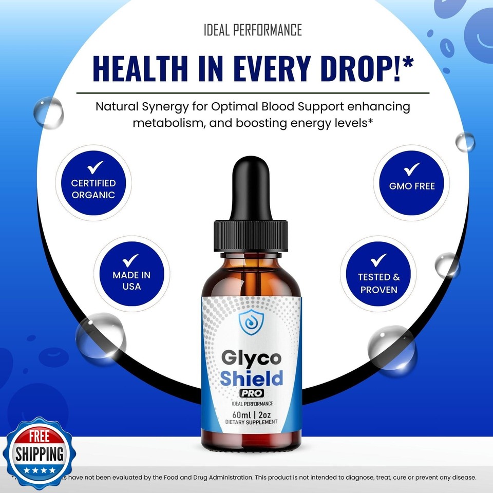 Glyco Shield Drops, Official GlycoShield Blood Formula Support ...