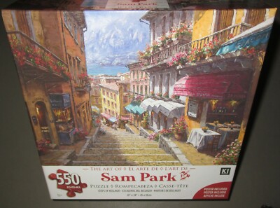 KARMIN~New & Sealed 550 Pc STEPS OF BELLAGIO The Art of Sam Park Jigsaw ...