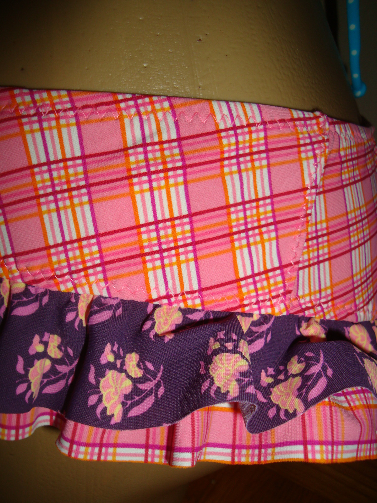 New $74 Cyn & Luca Women's EDELWEISS D218 Swimsuit Bikini Ruffle Bottom ...