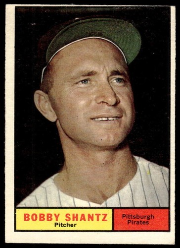 1961 TOPPS BOBBY SHANTZ 379 VG-EX BASEBALL PITTSBURGH PIRATES | eBay