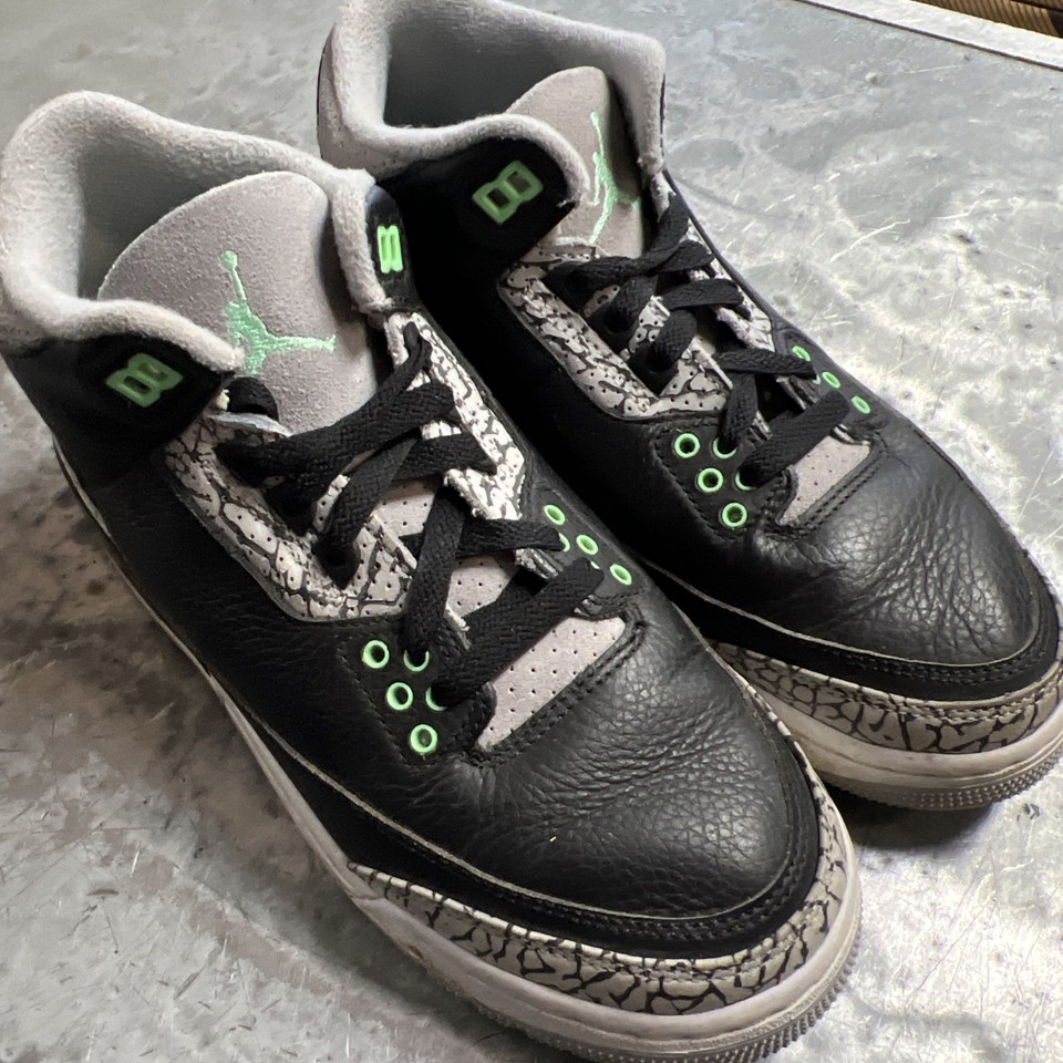 Nike Air Jordan 3 Retro Green Glow Black Grey | DM0967-031, S7Y | FREE ...