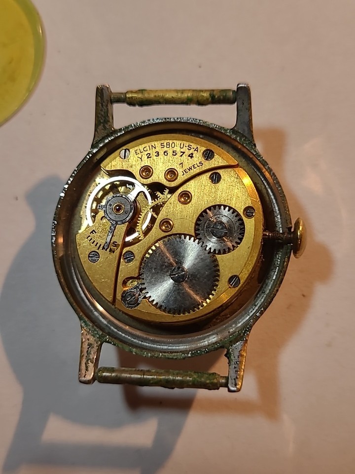 Vintage WW2, WWII, Elgin Military Wristwatch Lot, Parts Or Repair | eBay