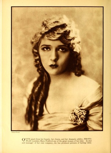 Beauty From the 1920s - MARY PICKFORD Movie Star - 5 x 7 in Photo Print ...