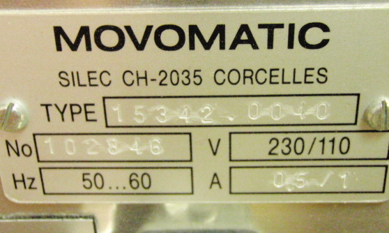 Movomatic ES400 Measure Gage Gauge Amplifier ES 400 Type 15342.0040 _ 230/110V | eBay