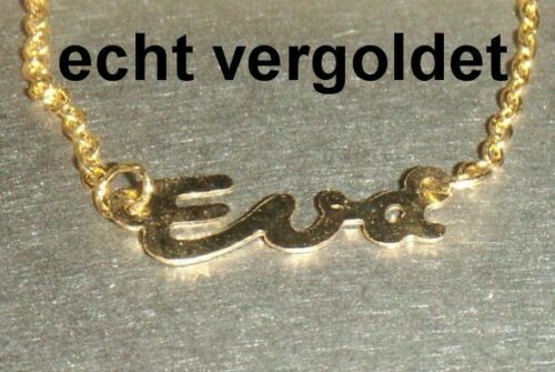 Elegant Necklace Eva Chain Real Gold-Plated Name Necklace New | eBay
