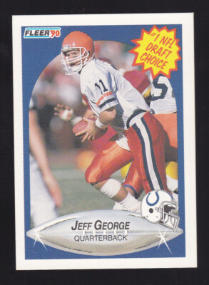 1990 Fleer Jeff George Rookie #347 Indianapolis Colts | eBay