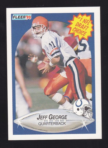 1990 Fleer Jeff George Rookie #347 Indianapolis Colts | eBay