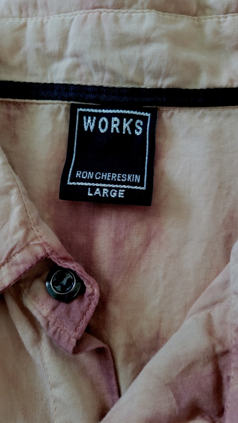 WORKS RON CHERESKIN WESTERN SHIRT Tie Dye Studs Skull… - Gem