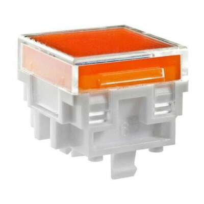 CAP PUSHBUTTON SQUARE CLR/AMBER | eBay