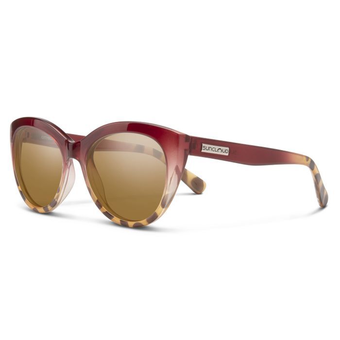 Suncloud Cityscape Sunglasses, Raspberry Tortoise Fade Frame, Polarized ...