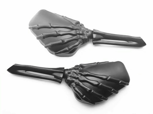 Motorcycle 3D Skull Claw Skeleton Universal M8 M10 Rear View Mirrors ...
