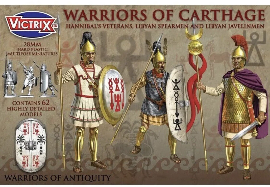 🌳28mm Victrix Warriors Of Carthage Hail Caesar, Swordpoint, Ancients, BNIB